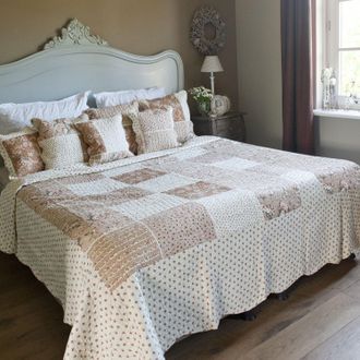 Clayre & Eef Q137.061 Bettüberwurf Tagesdecke OHNE DEKO ca. 230 x 260 cm