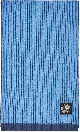 Stone Island Gerippter Schal - Blau