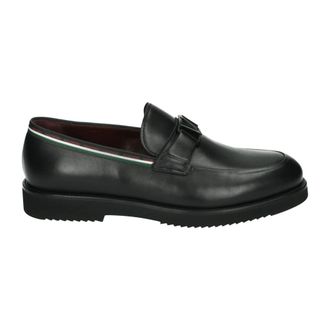 Valentino Herren Slip-On Schuhe Schwarz Leder - - Shoes - Herren - Schwarzk - 41 EU