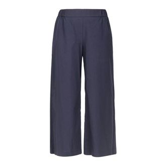 ottod'Ame Femme, Pantalons, Bleu, Taille: 38 FR Pantalon Large en Toile