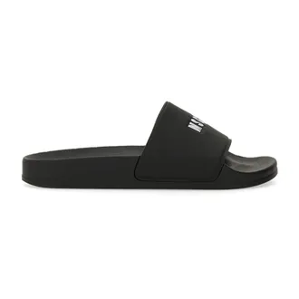 Msgm Pool Slide Micrologo - - Shoes - Damen - Schwarzk - 37 EU