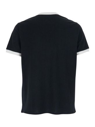 A.P.C. Mens Crew Neck T-Shirt Black Cotton-Linen T-Shirts And Polos