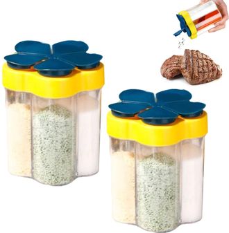 Generic 5-in-1 Gew&uuml;rzdosen Set | 11x9cm Camping Beh&auml;lter Leckdicht & Frischhalte | Lebensmittelechtes PP | F&uuml;r Outdoor, Reisen, Picknick (A_2 St&uuml;ck)