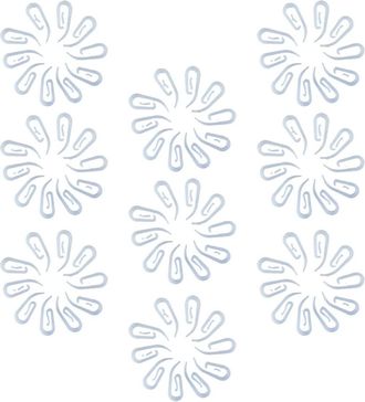 Amosfun Gardinenhaken Kunststoff 6 St&uuml;ck Form Vorhanghaken F&uuml;r Fenster T&uuml;r Duschvorh&auml;nge 200 St&uuml;ck