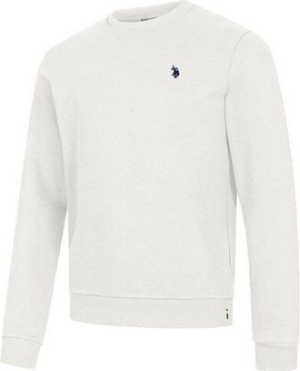 U.S.Polo Association Rundhalspullover USJaxxon - Herren Sweatshirt mit Rundhalsausschnitt Weiche Baumwollmischung, formstabil und mit Logo-Stickerei