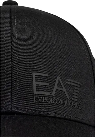 Emporio Armani Logo-Embroidered Baseball Cap - Black