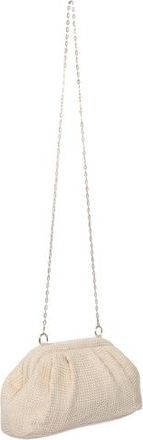 Soimiss Sac Pochette Tissé pour Femmes Élégant Sac Soirée Tressé avec Chaîne Amovible Pochette Plissée Dumpling pour Mariage Plage et Événements Formels