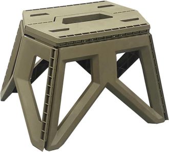 Pretyzoom Faltbarer Camping hocker aus Robustem PP Tragbar und Leicht Klappbar mit Ergonomischem Tragegriff für Angeln Garten Strand und Outdoor aktivitäten in 