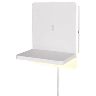 Trio Leuchten Applique Murale Led Fairfield 248670131, M&eacute;tal Blanc Mat, Led 9 Watts, Champ De Charge Inductif, Prise De Charge U