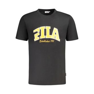 Fila Homme, Tops, Noir, Taille: M T-shirt graphique avec col rond
