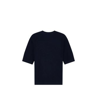 Emporio Armani Pull &agrave; manches courtes &agrave; chevrons en maille de coton