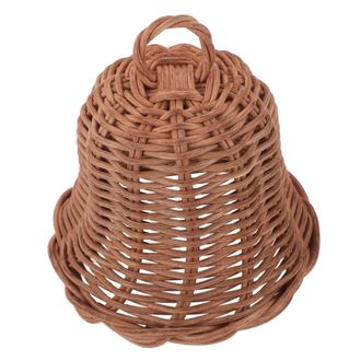 SOLUSTRE Weihnachtsglocke Aus Rattan Dekorativer Anh&auml;nger Wanddekor Glockenf&ouml;rmiger Anh&auml;nger Weihnachtsschmuck H&auml;ngende Glocke Zimmerschmuck Partydekoration DI