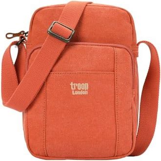 Troop London TRP0370 Sac bandouli&egrave;re classique en toile, Orange, taille unique