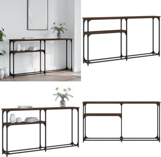 vidaXL Konsolentisch Braun Eichen-Optik 145x22,5x75 cm Holzwerkstoff - Konsolentisch - Flurtisch - Couchtisch - Wohnzimmerstil - Eiche Optik - Home & Living