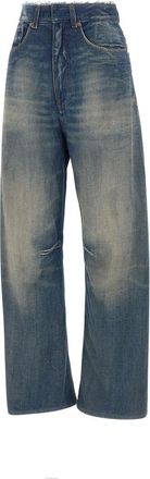 Maison Margiela Femme, Jeans, Bleu, Taille: W28 Jeans Jambe Large