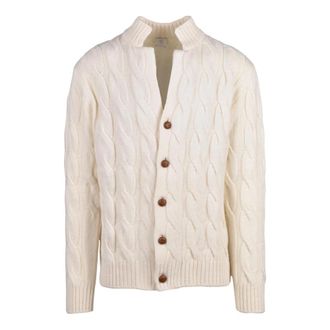 Eleventy Strickjacke mit Kn&ouml;pfen - - Knitwear - Herren - Wei&szlig; - XL