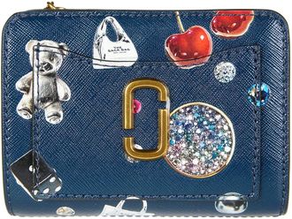 Marc Jacobs Femme, Accessoires, Bleu, Taille: ONE Size The Mini Compact Wallet