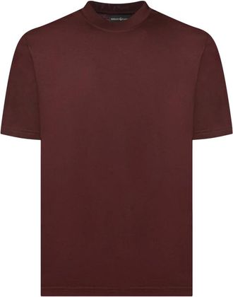 Giuliano Galiano Homme, Tops, Rouge, Taille: L T-Chemises