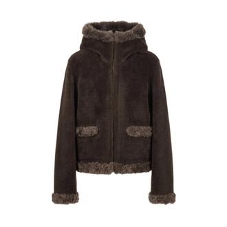 Moncler Leuctre Kurze Daunenjacke - - Jackets - Damen - Braun - M