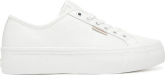 Calvin Klein Jeans Sneakers Vulc Flatform Lth YW0YW01886 Weiß