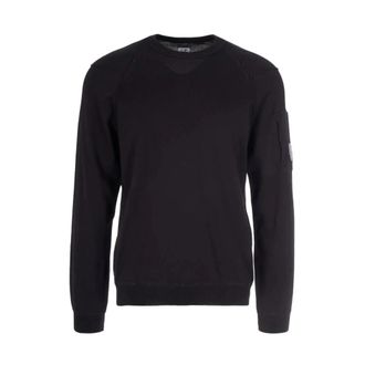 C.P. Company Rundhals-Pullover mit Rippstruktur - - Sweatshirts & Hoodies - Herren - Schwarzk - 2XL