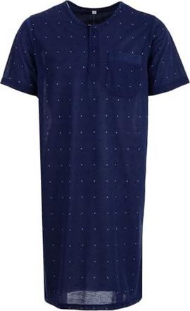 Lucky Brand Chemise de nuit à manches courtes pour homme - Avec poche et boutons - Poche poitrine, bleu marine, XXL