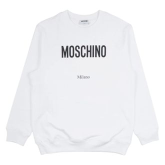 Moschino Femme, Sweatshirts et sweats &agrave; capuche, Blanc, Taille: 36 FR SweaT-shirts