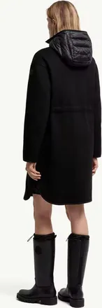 Moncler Hooded Puffer Coat - Black