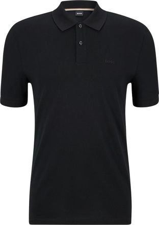HUGO BOSS Homme, Tops, Noir, Taille: S Polo Pallas Piqu&eacute; Noir