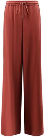 Max Mara Femme, Pantalons, Orange, Taille: 34 FR Pantalon ample en soie lav&eacute;e