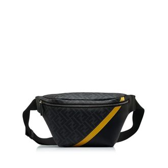 Fendi Bauchtaschen - Zucca FF 1974 Diagonal Belt Bag - Gr. unisize - in Schwarz - f&uuml;r Damen