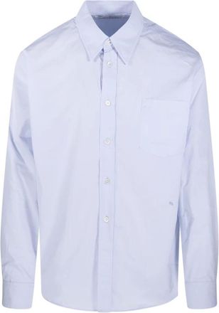 Our Legacy Homme, Chemises, Bleu, Taille: M Chemise Bleue en Popeline pour D&icirc;ner