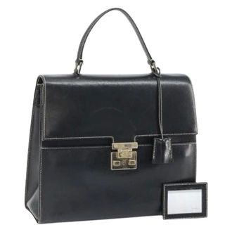 Gucci Sac &agrave; main en cuir Pre-owned - Femme - Pre-owned - Noir - Taille: ONE Size