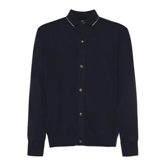 Eleventy Homme, Pulls, Bleu, Taille: S Cardigans