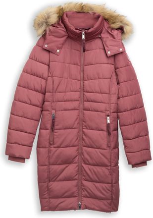 Tom Tailor Damen 1047533 Puffer-Mantel mit Abnehmbarer Kapuze, 10976-Deeply Mauve, 3XL