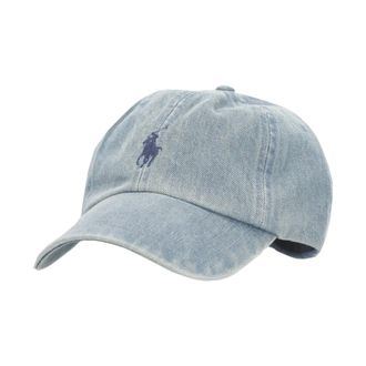 Ralph Lauren Homme, Accessoires, Bleu, Taille: ONE Size Casquette de baseball en denim