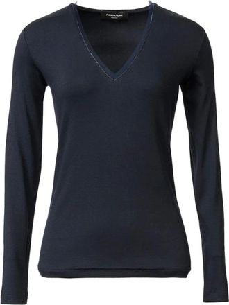 Fabiana Filippi Femme, Tops, Bleu, Taille: 38 FR Jersey T-shirt