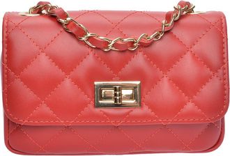 Luisa Vannini Rot Rindsledertasche