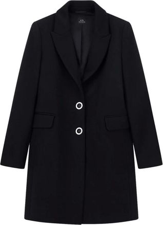 A|X Armani Exchange Femme, Manteaux, Noir, Taille: 42 FR Manteau en mélange de laine