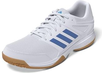 adidas Homme Speedcourt Mens Indoor Shoes, FTWR White/Ray Blue/Lucid Aquamarine, 47 1/3 EU