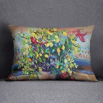 Le jardin du Lin Kissenhüllen, Cotton, Mehrfarbig, 45x45