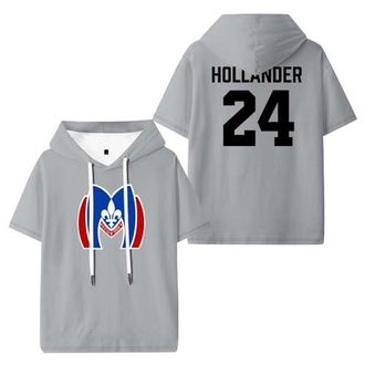 Generic HeatRivalry Merch Hockey T-shirts &agrave; capuche unisexe &agrave; manches courtes V&ecirc;tements d&eacute;contract&eacute;s, gris, 3XL