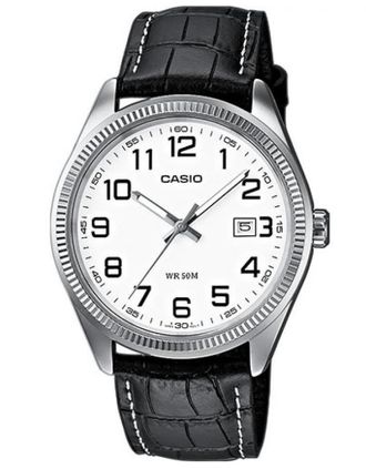 Casio Kollektion Unisex Uhr Schwarz MTP-1302PL-7BVEF
