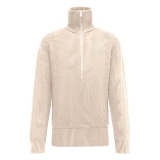 Drykorn Manuelo Troyer Zip Pullover - - Knitwear - Herren - Beige - 2XL