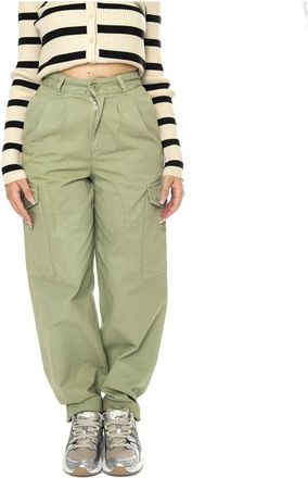 Carhartt Work in Progress Femme, Pantalons, Vert, Taille: W24 Tapered Pantalons
