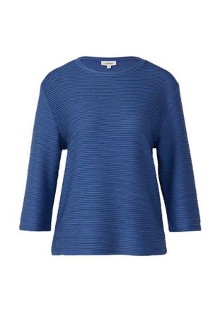 s.Oliver 3/4 Arm-Pullover Sweatshirt Leichtes Sweatshirt mit Struktur