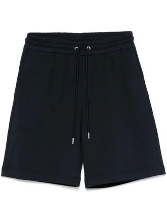 Moncler short &agrave; patch logo - Bleu