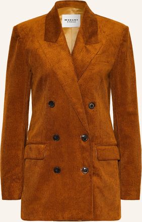Isabel Marant Marant &Eacute;toile Longblazer Rasma Aus Cord braun