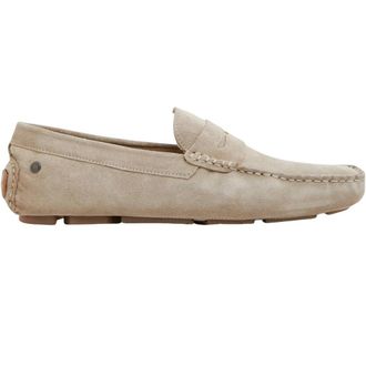 Jack & Jones Jack And Jones - Jensen Halbschuhe f&uuml;r Herren, Wildleder, Zum Anschl&uuml;pfen (Mondstrahl)