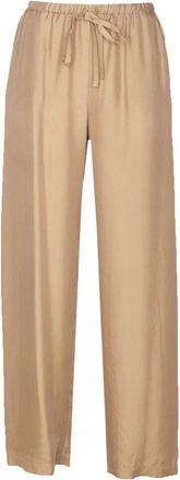 Alysi Femme, Pantalons, Brun, Taille: 38 FR Twill Enzimato Ampio Pant